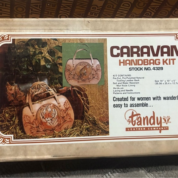 tandy leather company | Bags | Vintage Leather Shoulder Bag Kit Brown ...